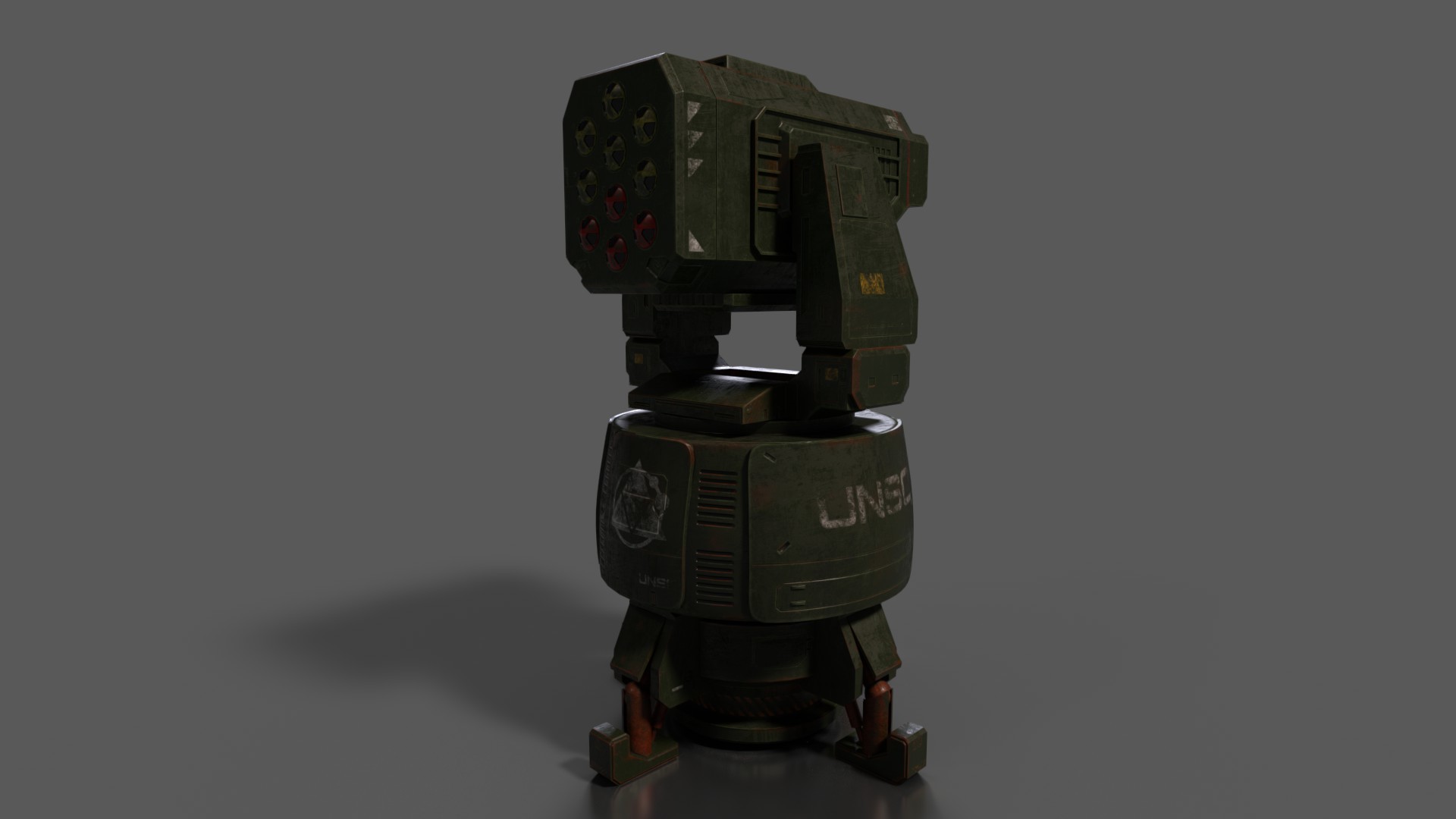 ArtStation - UNSC Missile Turret (Halo)