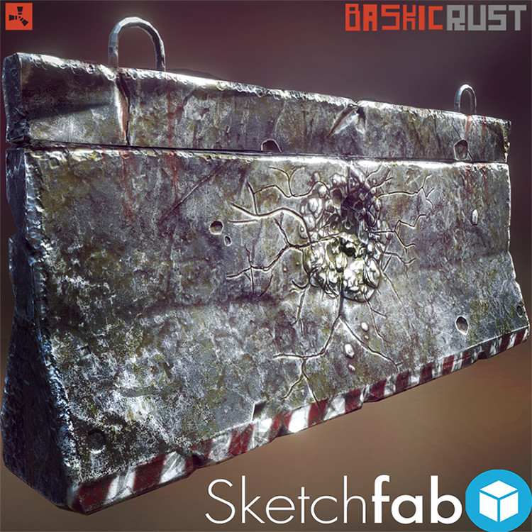 ArtStation - Rust Impacted Barricade