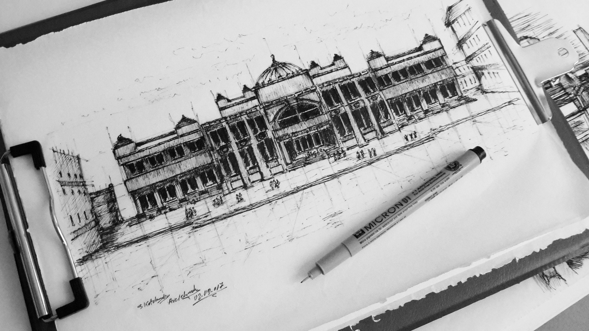 ArtStation - -Classic Model Of Architecture Sketches