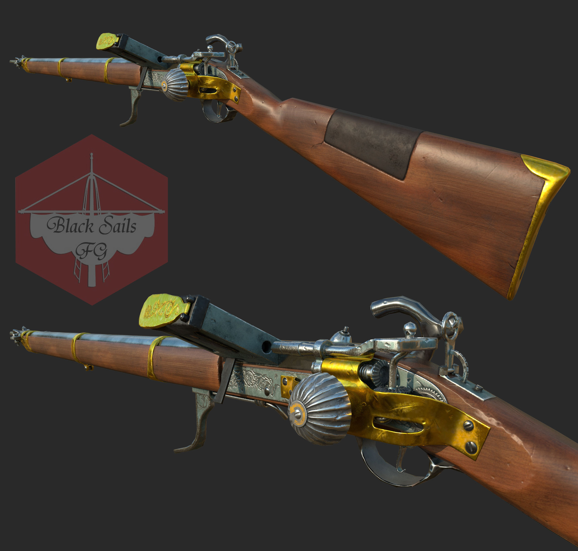 ArtStation - Musket steampunk, Vasil S