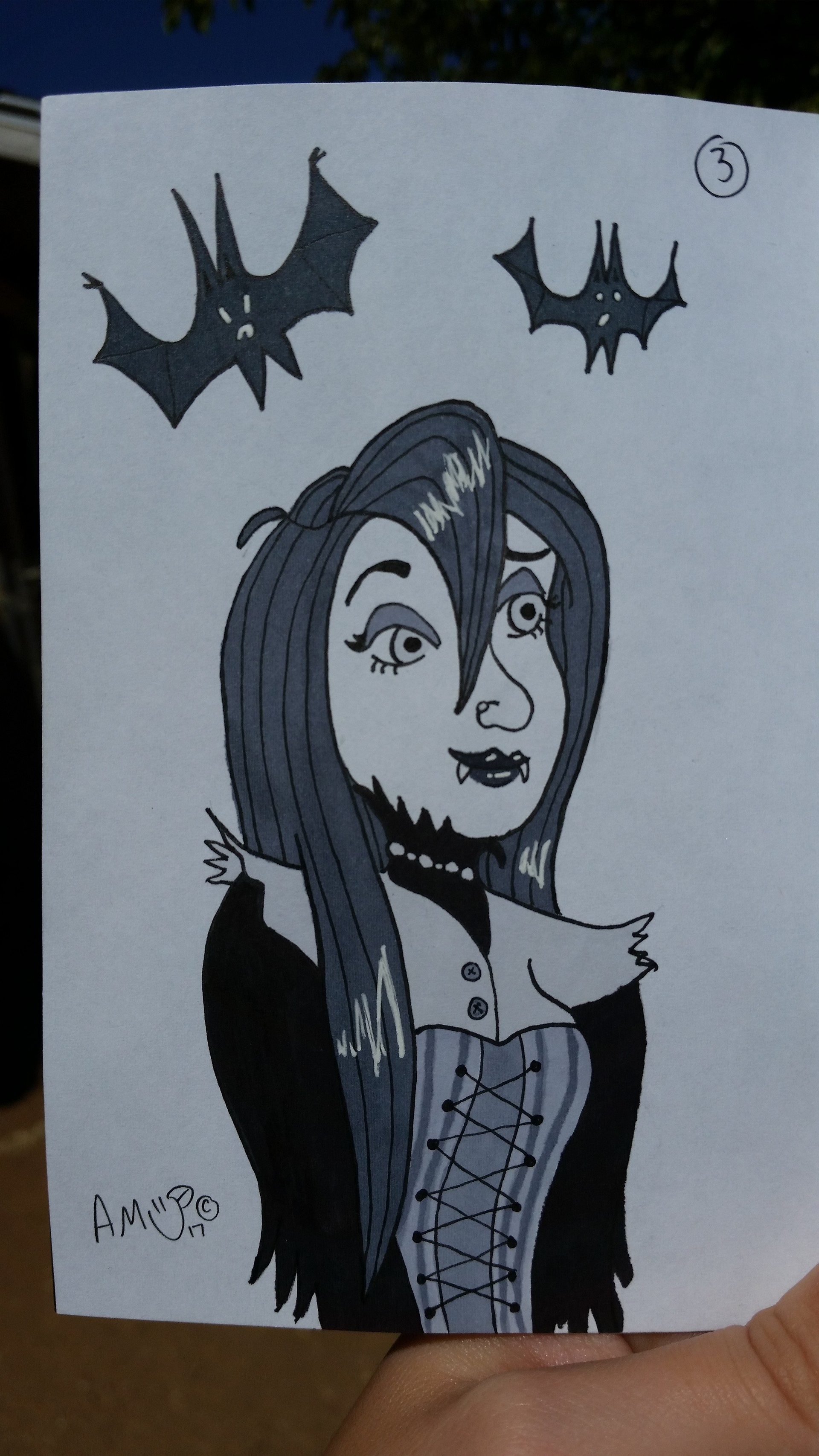 ArtStation - Inktober17 Day 3! A Vampire!