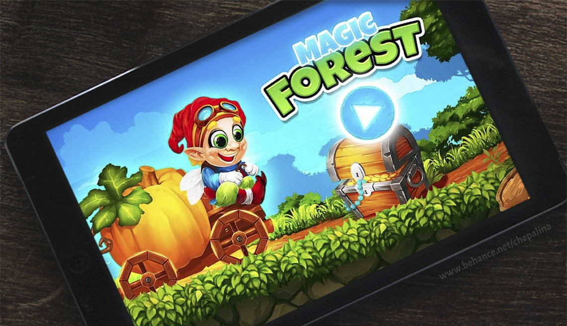 ArtStation - Game Racing Magic Forest