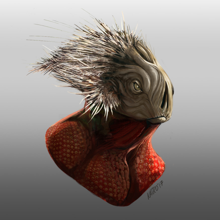 ArtStation - 6 Alien heads