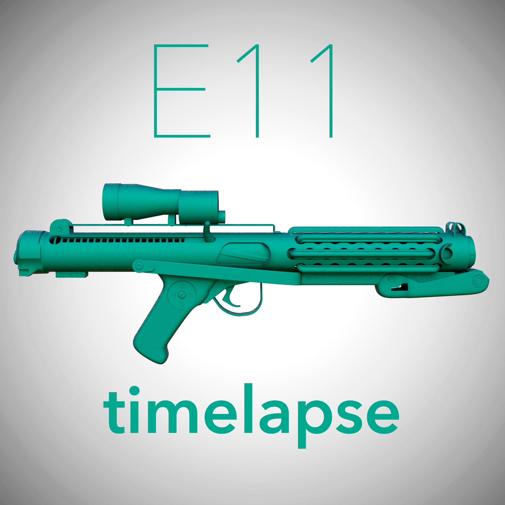 ArtStation - E11 Blaster (with timelapse)