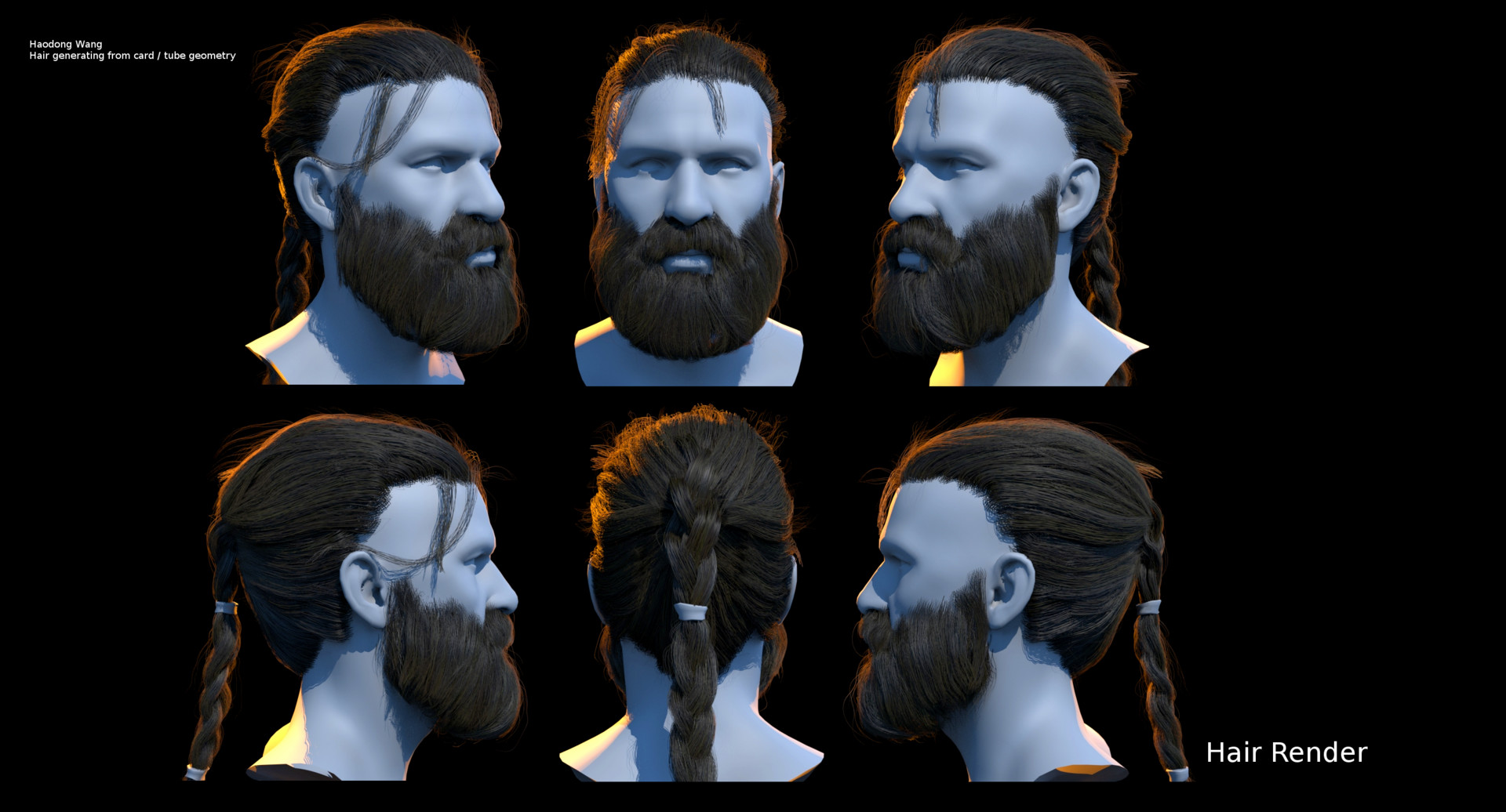 ArtStation - Houdini Convert Hair Card / Tube Geometry into Hair Curves