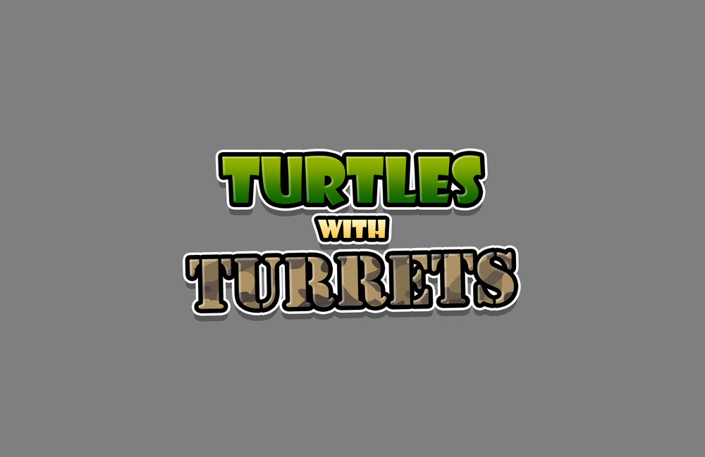 ArtStation - Turtles with Turrets Game Logo