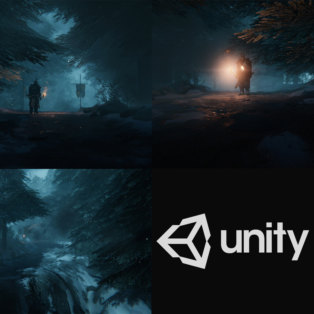 ArtStation - Unity Environment - Snow Mountain (WIP - DAY 4)
