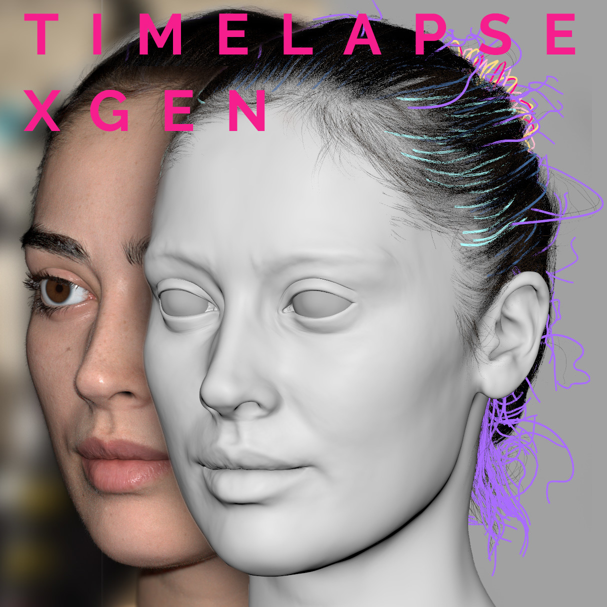 ArtStation - Xgen hair timelapse