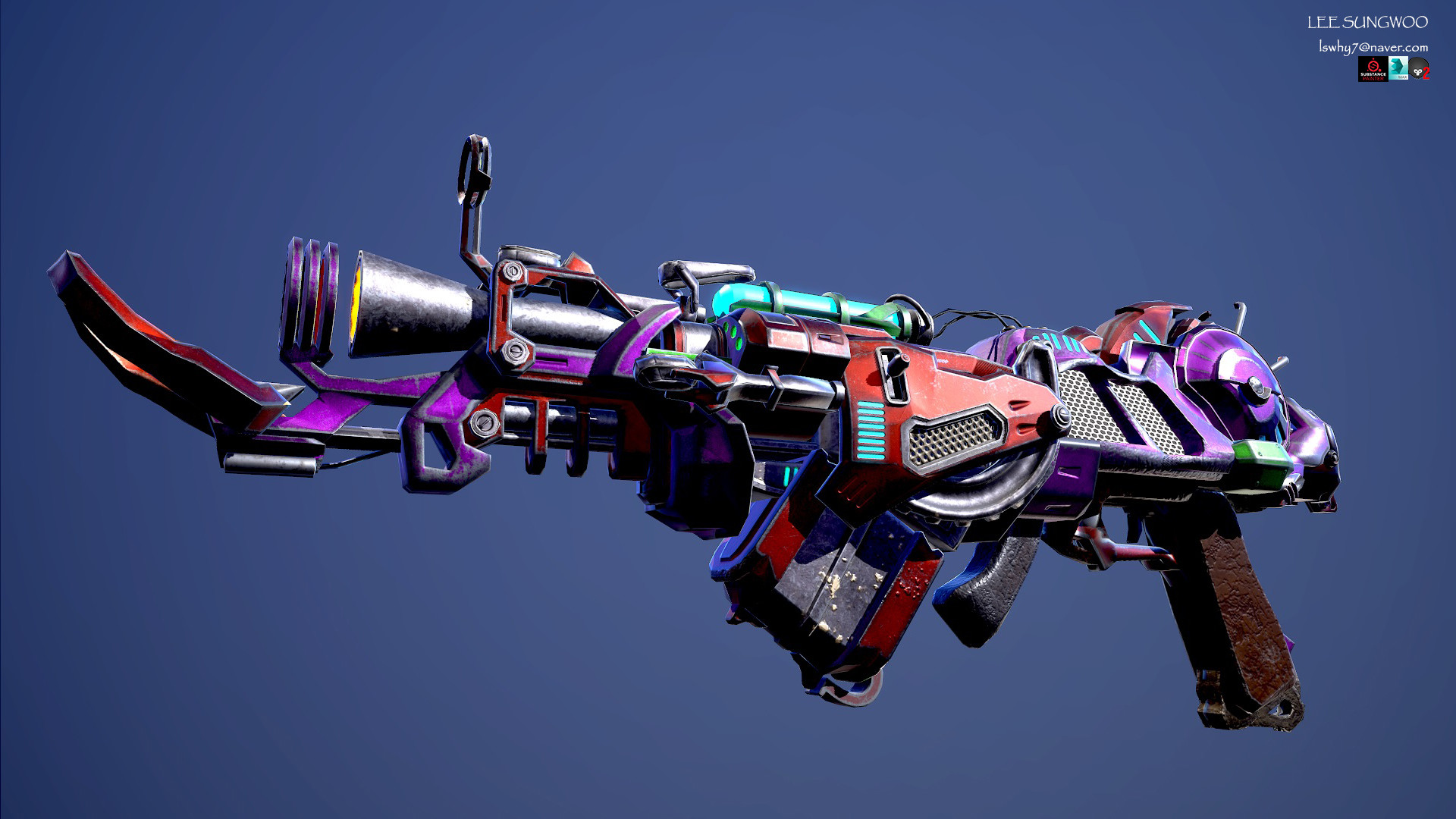 ArtStation - sci-fi plasma gun - phase2