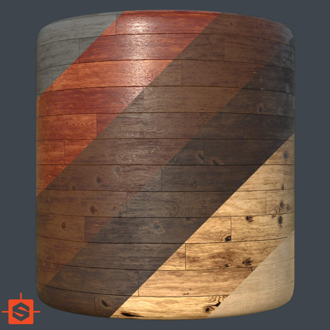 ArtStation - Procedural Wood Plank Set