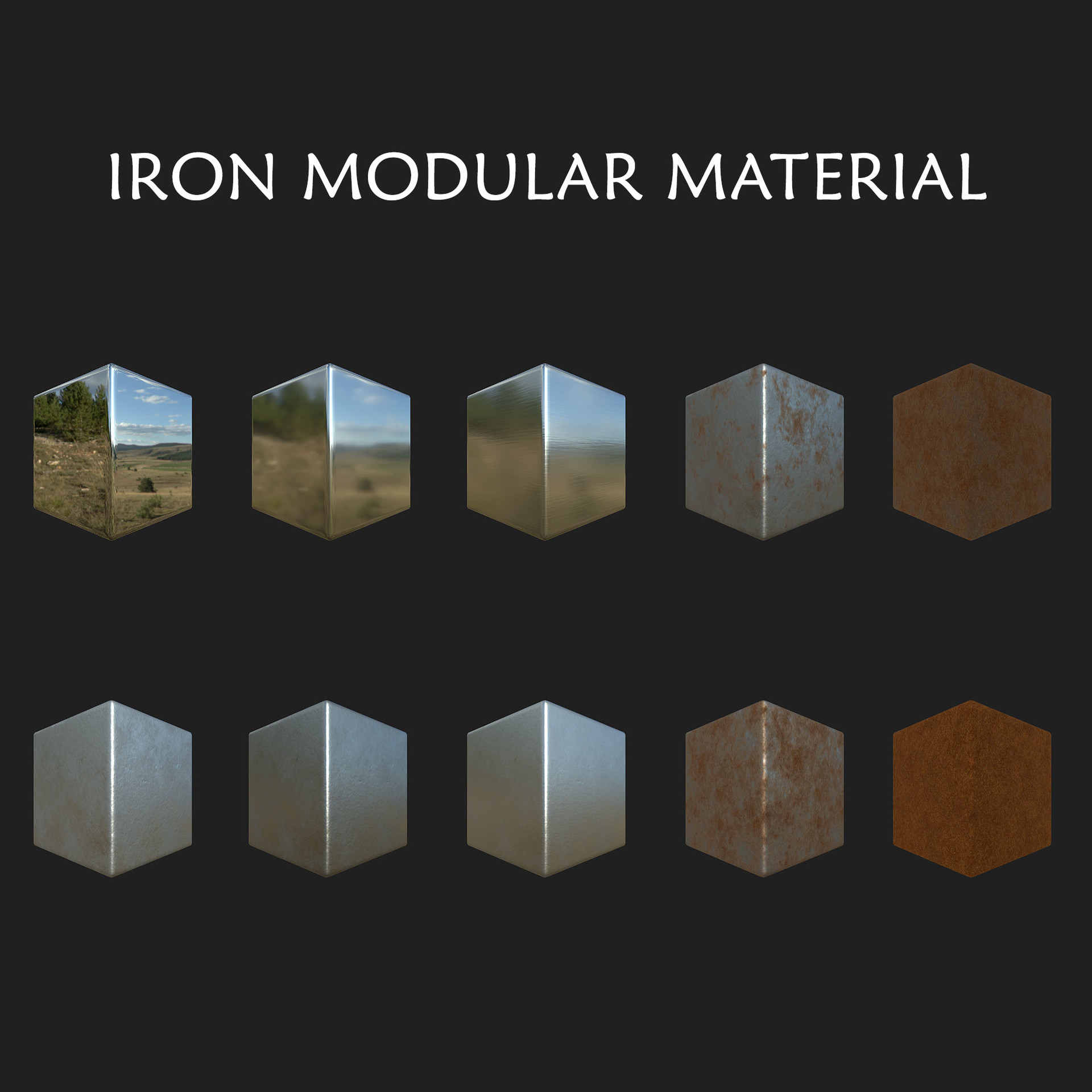 ArtStation - Iron with Rust Procedural Material
