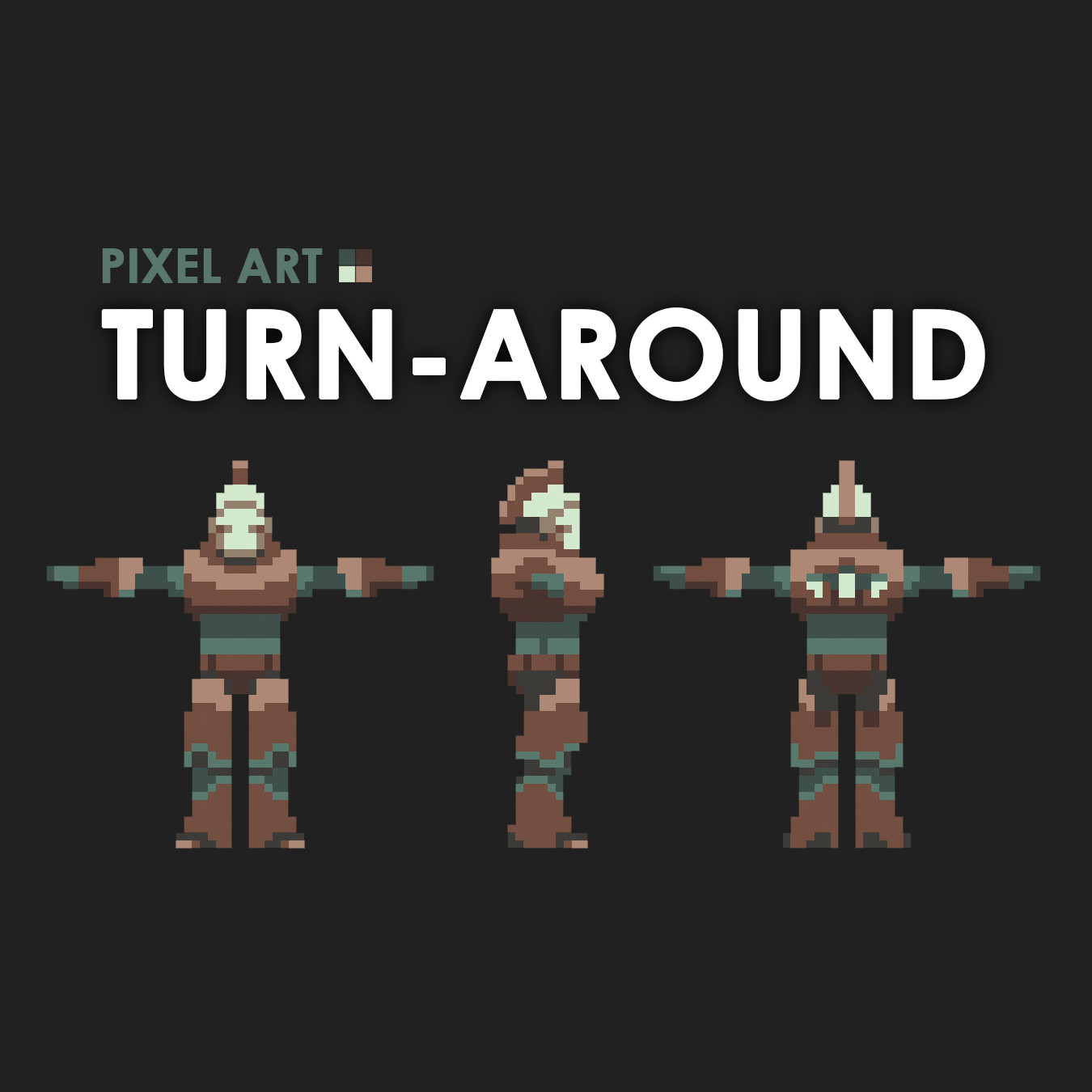 ArtStation - Pixel Art Character Turn Around