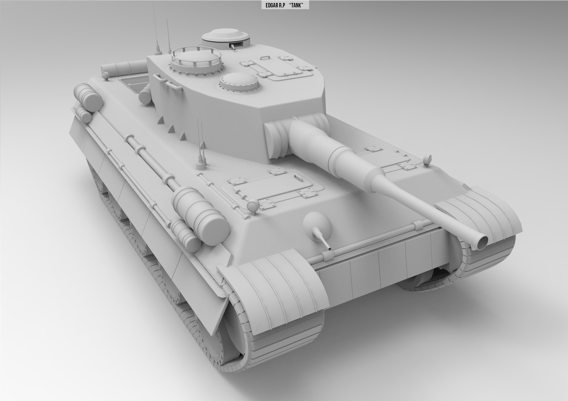 ArtStation - Tank 3D Model