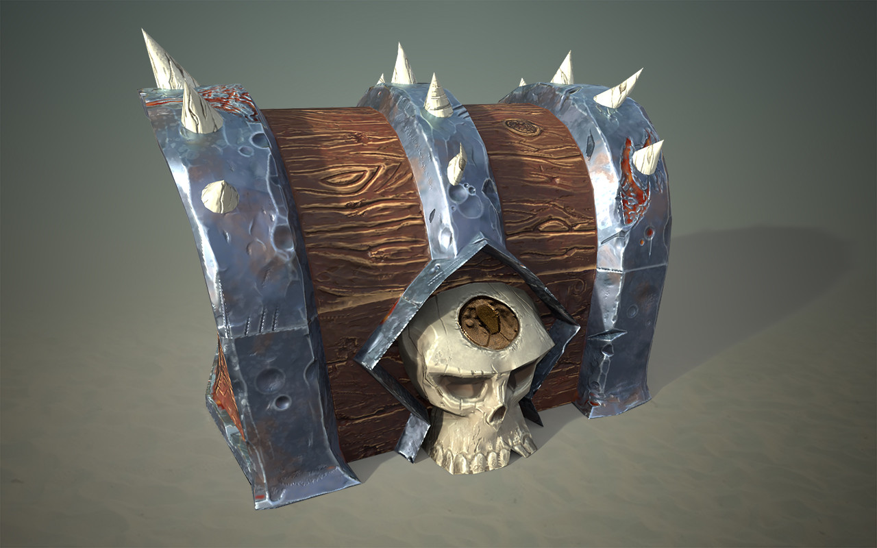 ArtStation - Skull Treasure Chest