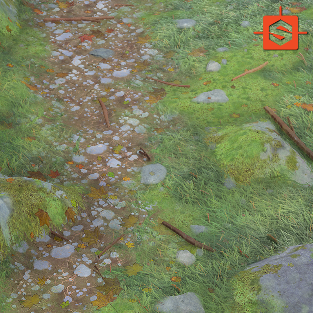 ArtStation - Forest path material