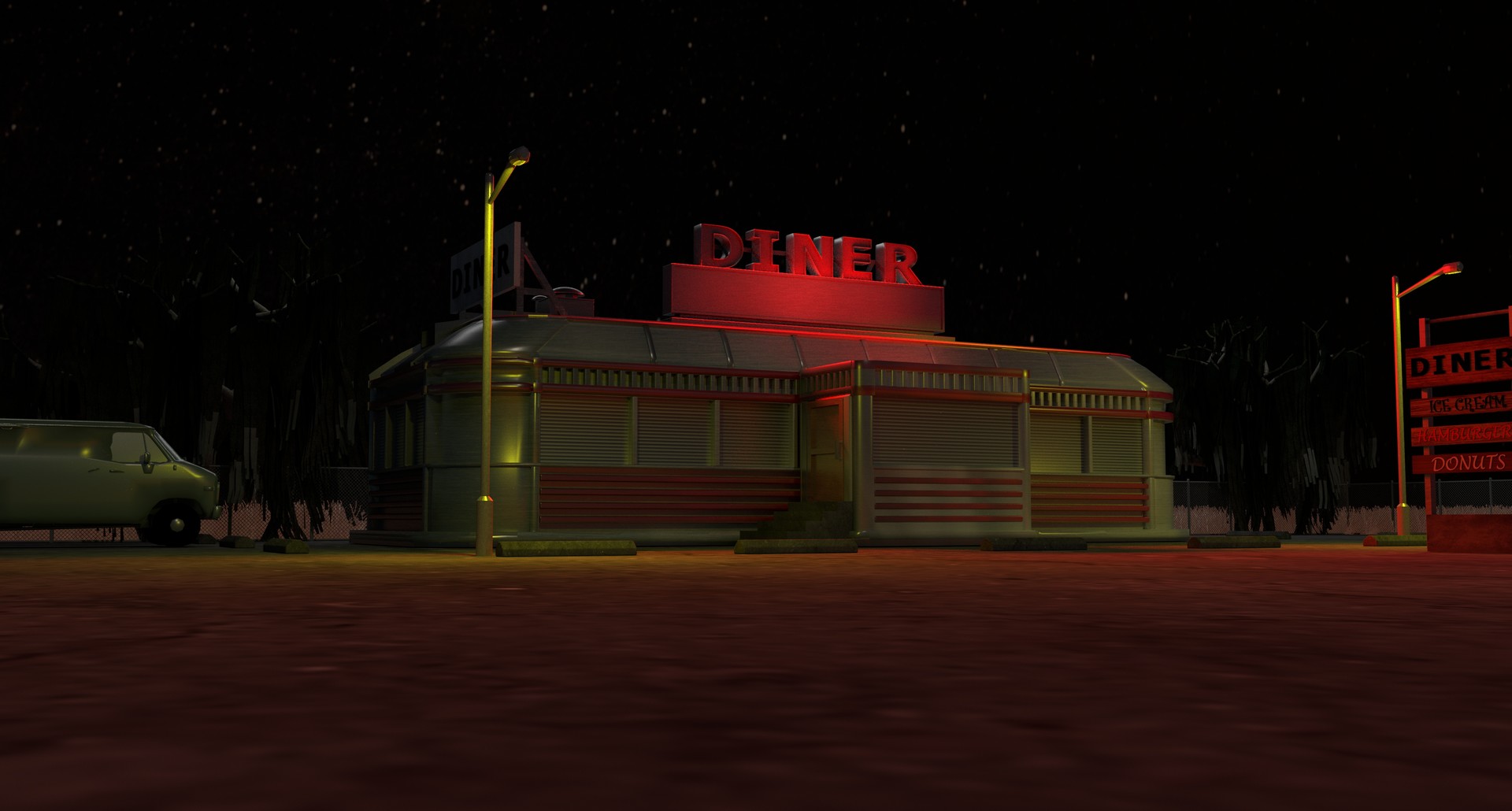 ArtStation - Diner (Environment)