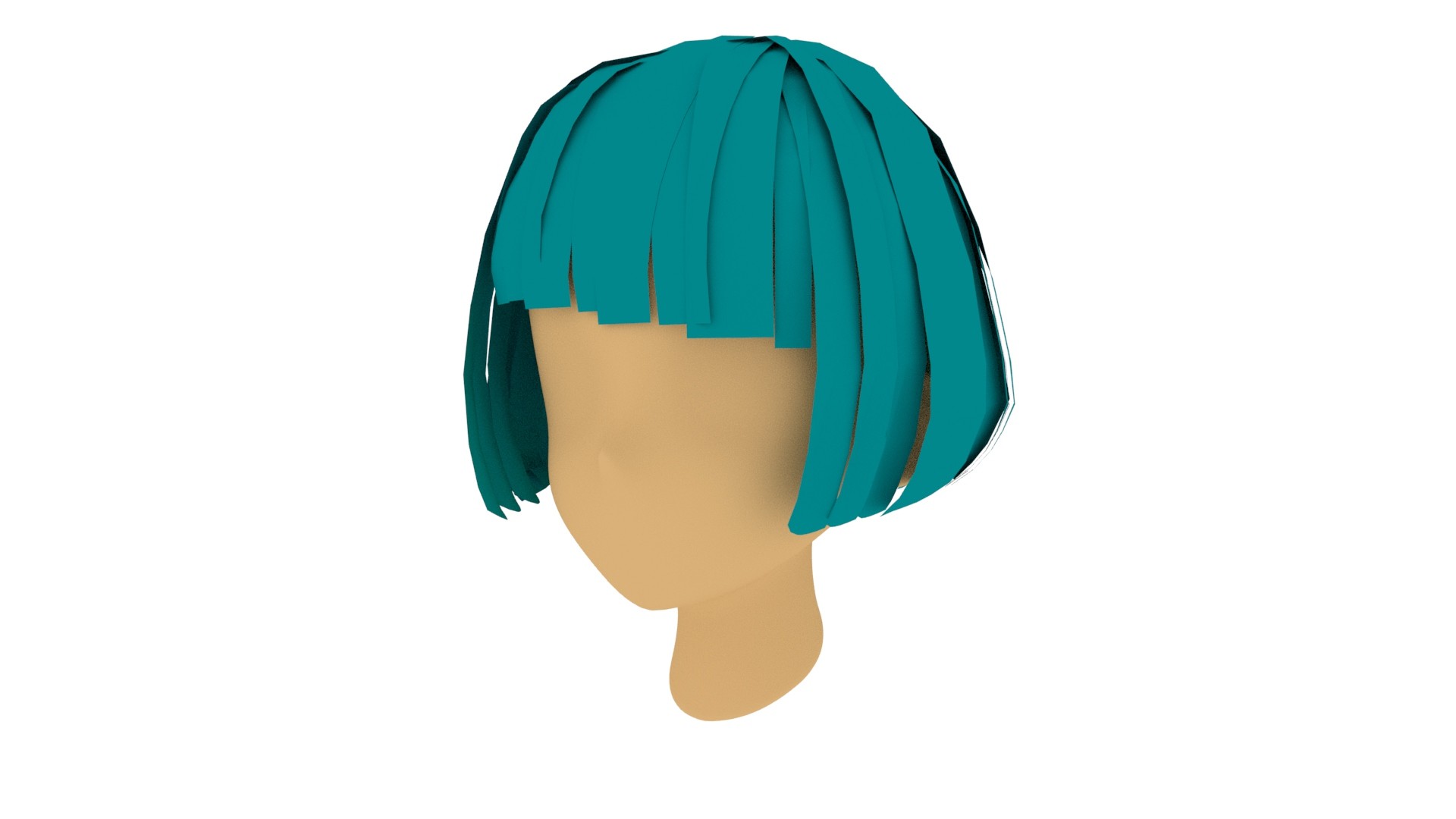 ArtStation - Lowpoly Hair Modeling