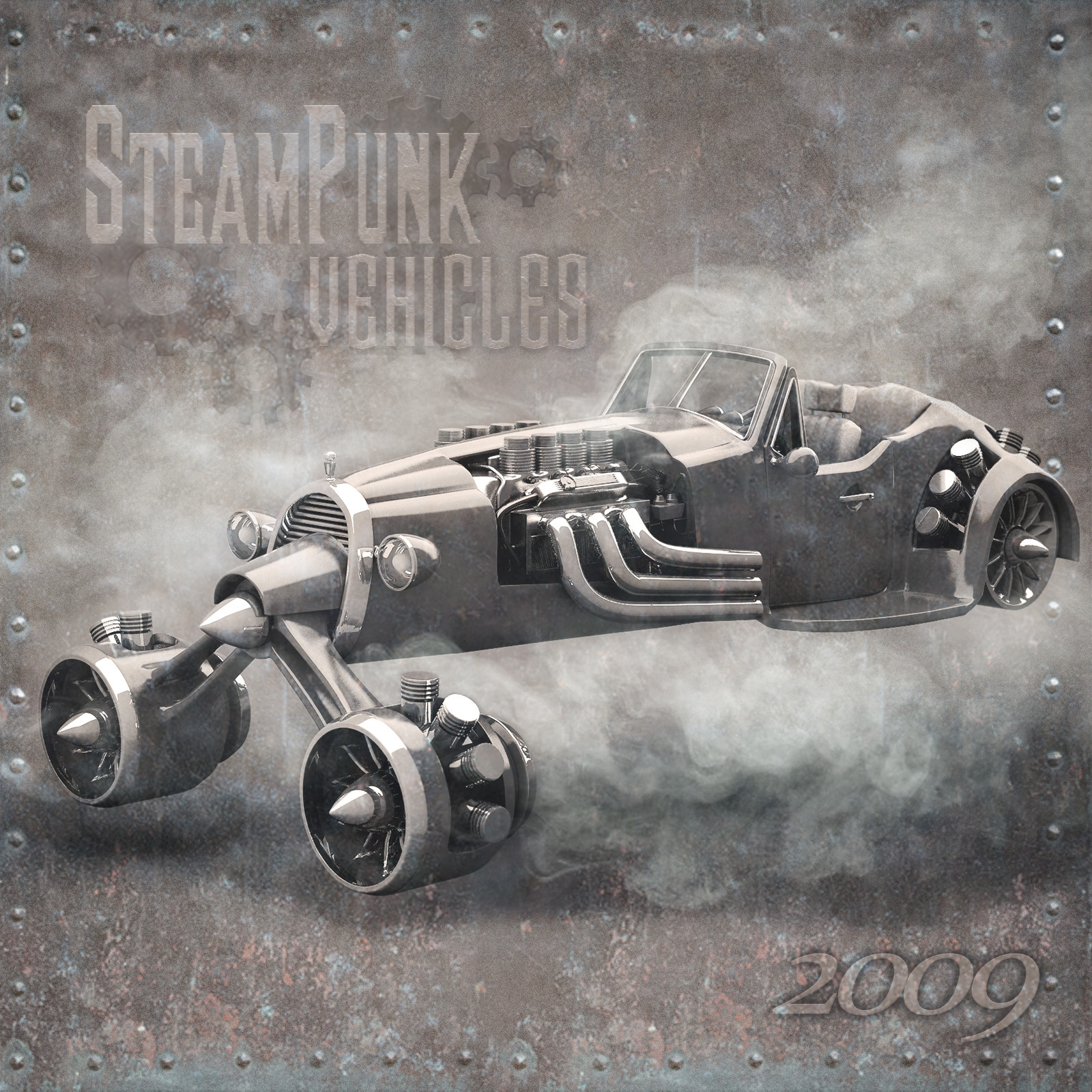 ArtStation - Steampunk cars