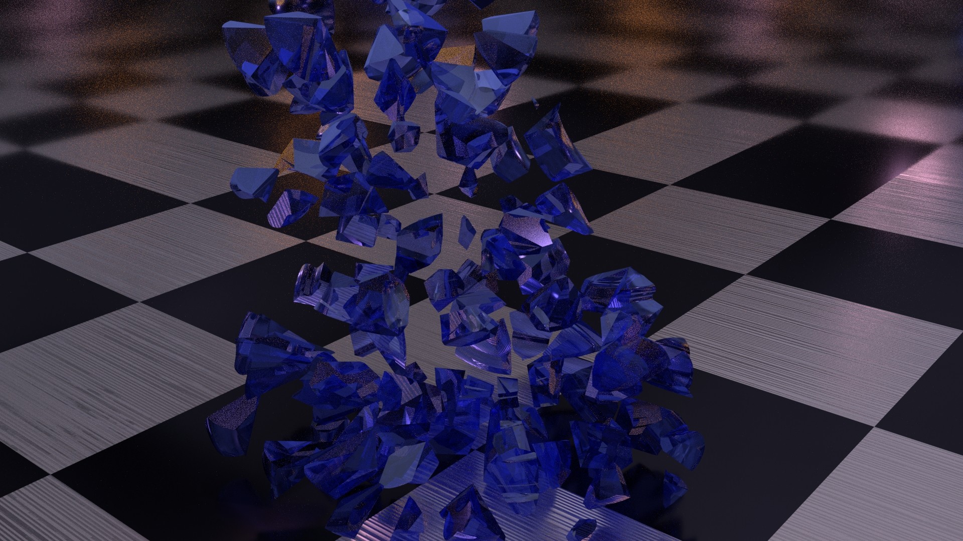 ArtStation - Chess Piece Spin and Shatter Animation