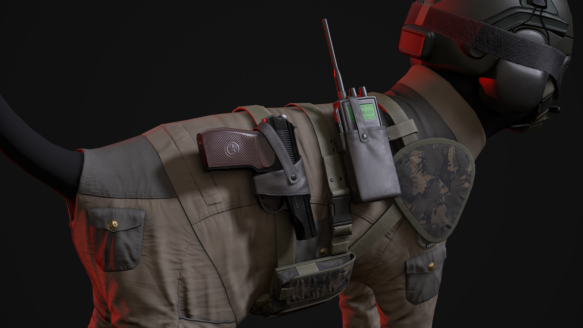 ArtStation - Military cat for game