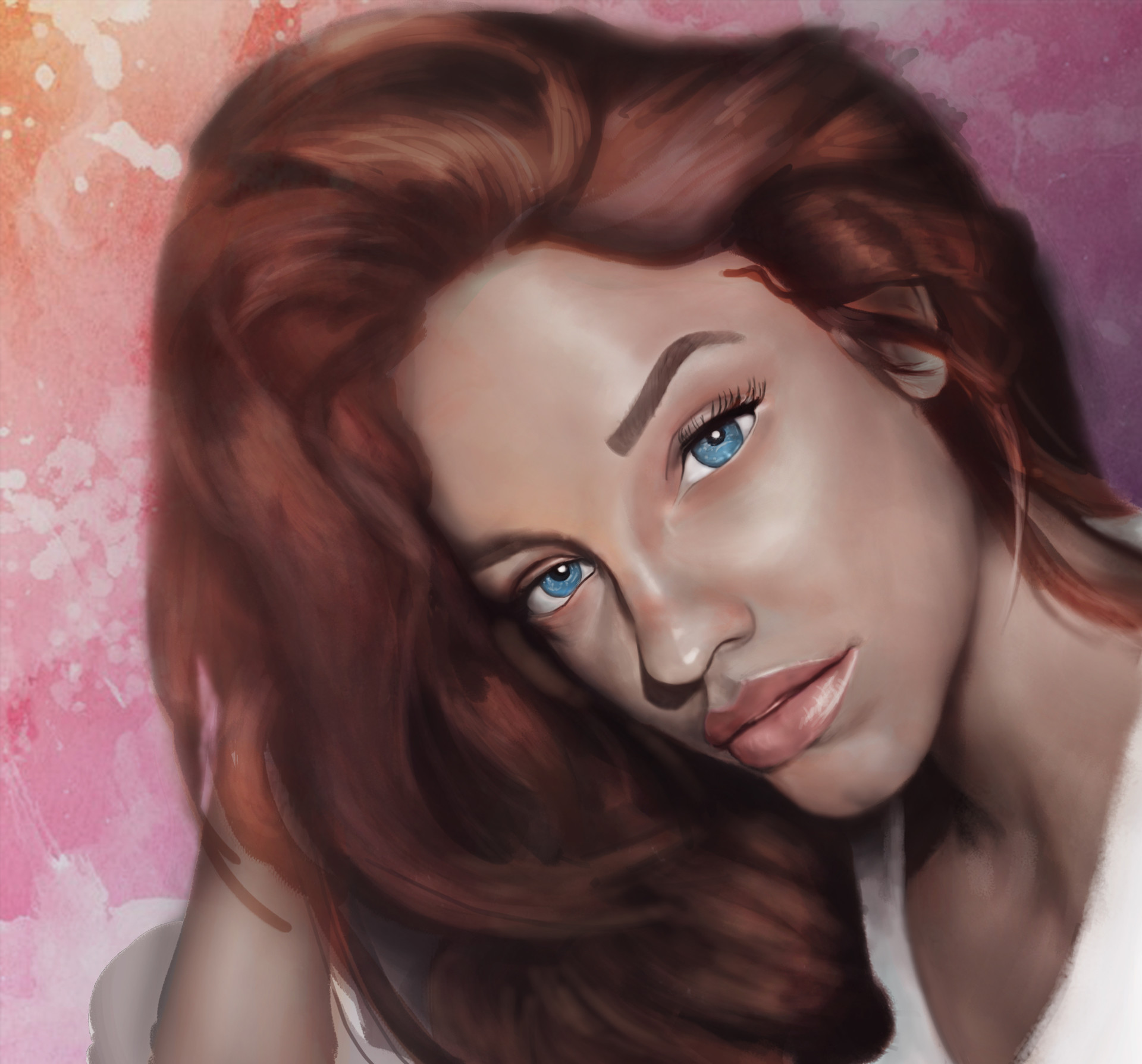 ArtStation - Barbara - painting process.