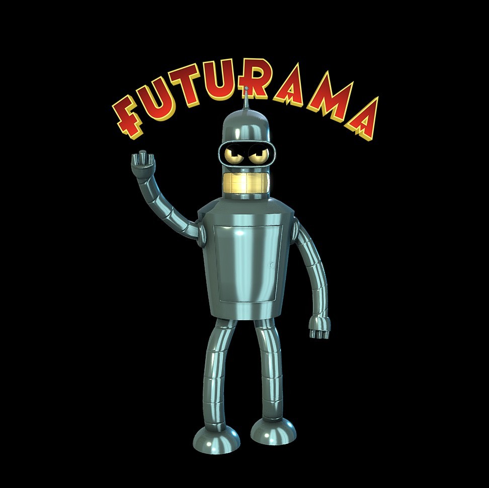 ArtStation - Bender Bending Rodriguez from Futurama