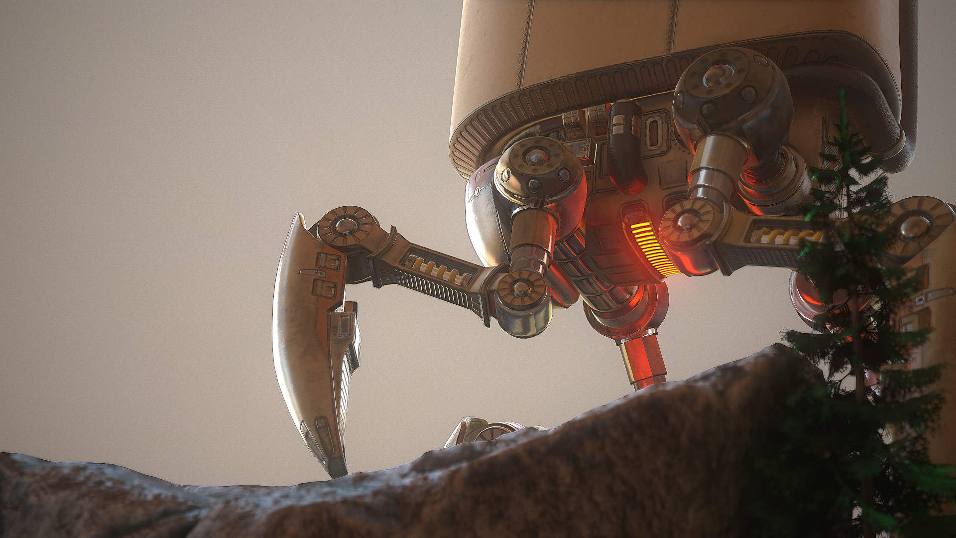 ArtStation - Steam Powered Mech Walker