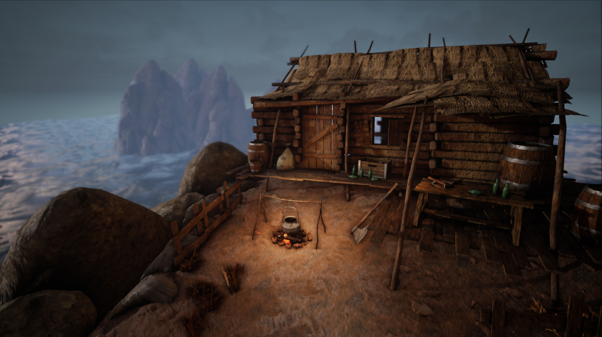 ArtStation - Isolated Mountain Hut