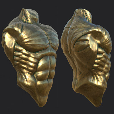 ArtStation - Torso (learning of Substance Painter)