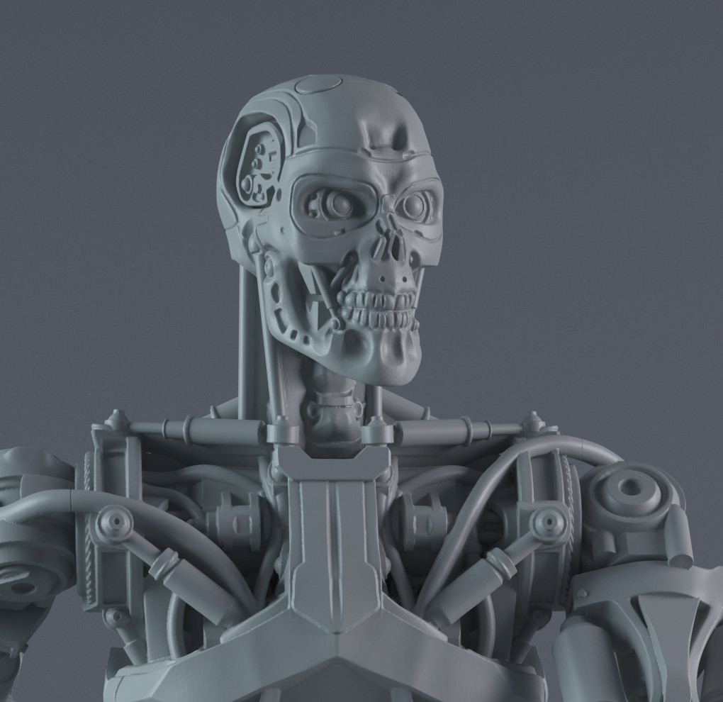 ArtStation - Terminator T1000 Bust