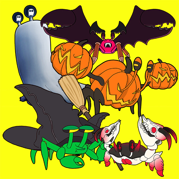 ArtStation - Spooky Halloween Crabs