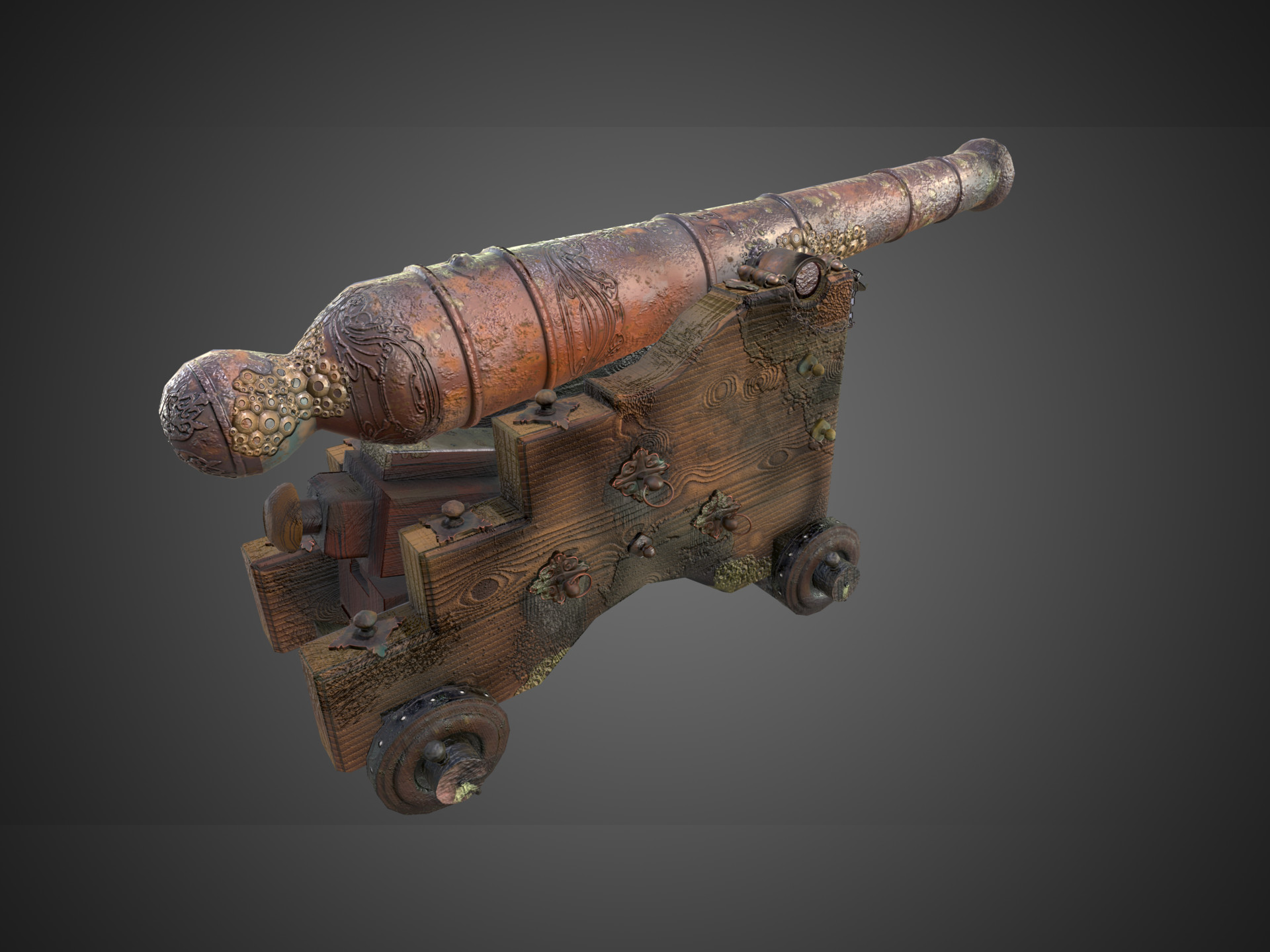 ArtStation - Sunken Pirate Cannon