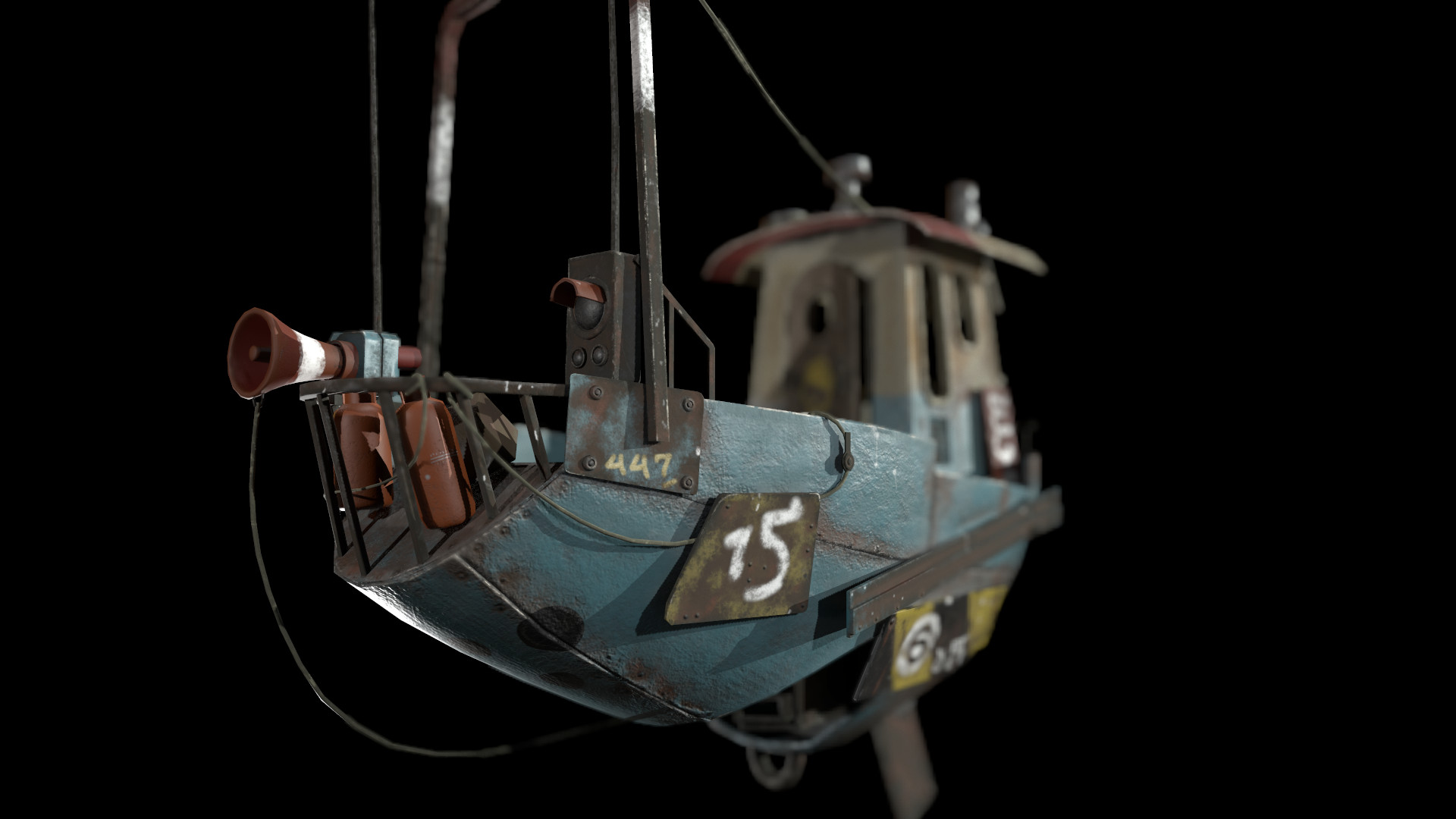 ArtStation - Flying boat from Ian Mcque (concept art)