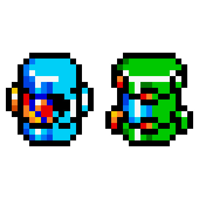 Pen Guy - Zook Man ZX 4 items Game Boy Color Pallete