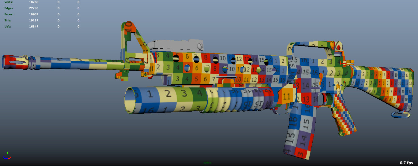 ArtStation - M16 UV Layout Challenge