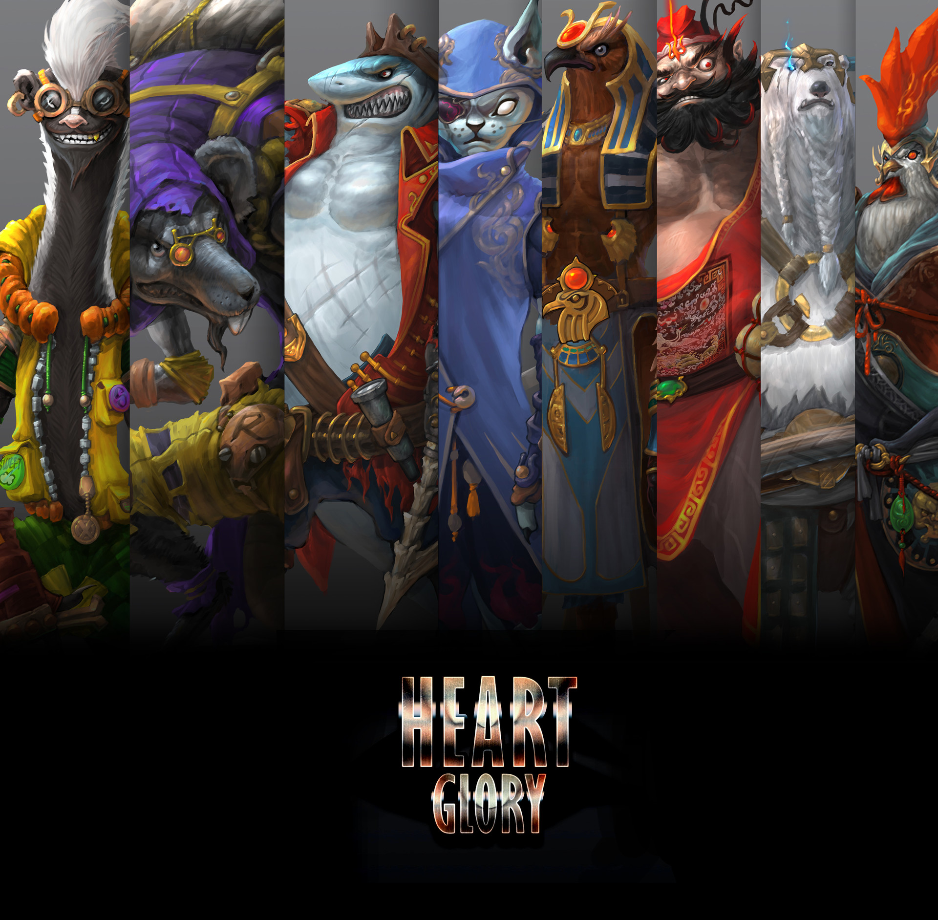 ArtStation - 《Heart and glory》Game character design