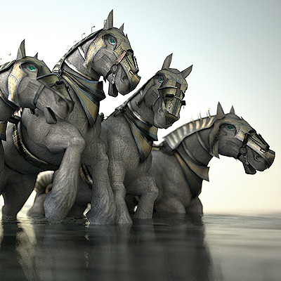 ArtStation - God of War II - Island of 4 Horses