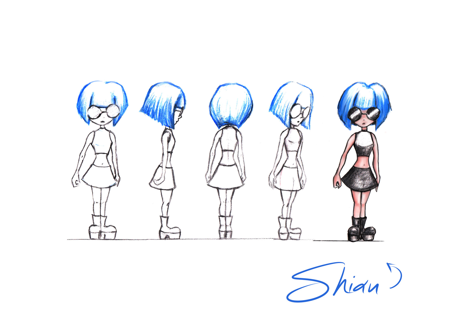 ArtStation - Shian (model sheet)