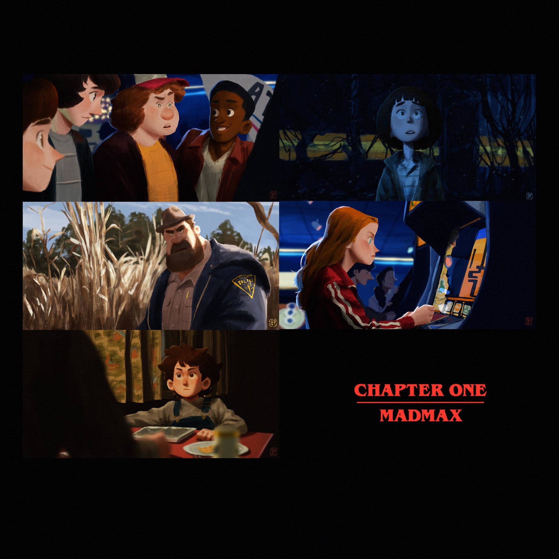 ArtStation - Stranger Things 2