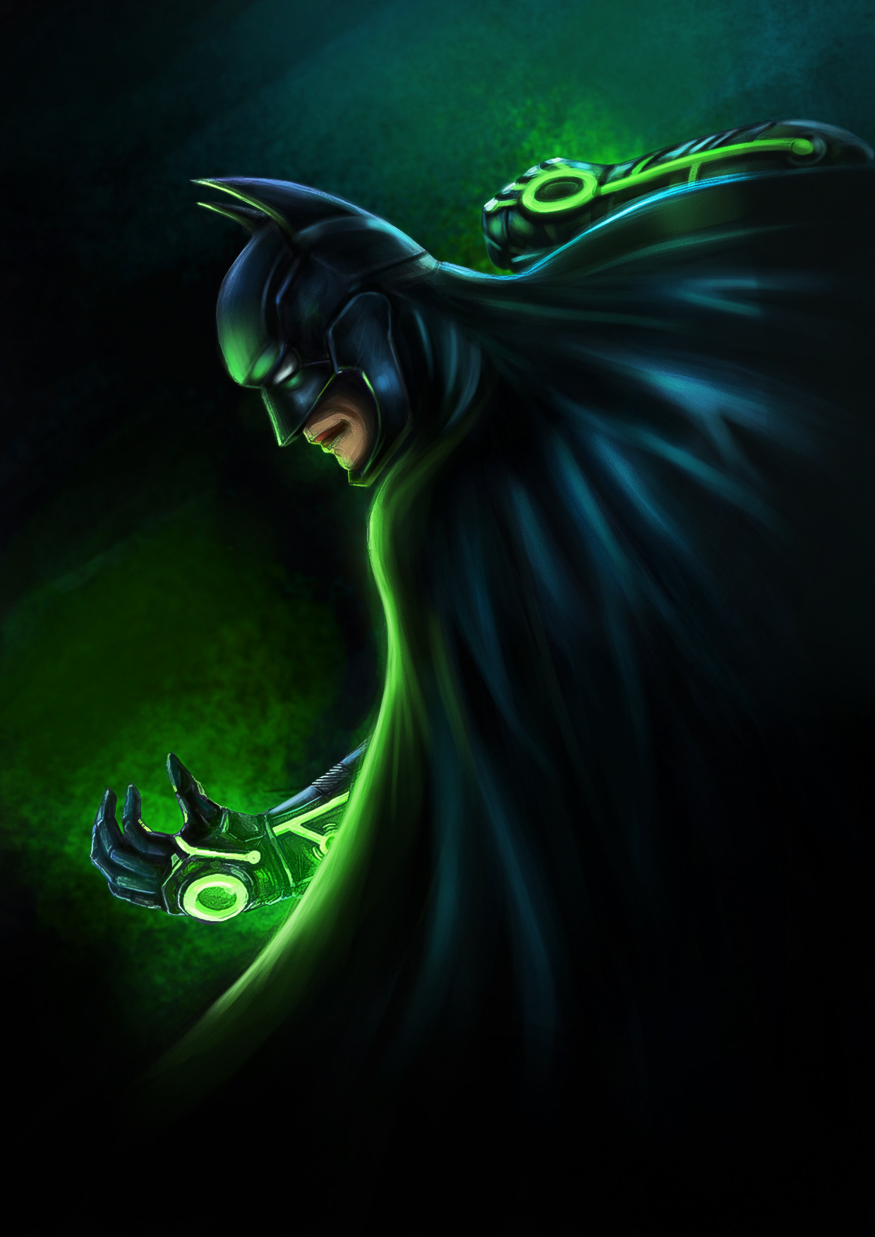 ArtStation - injustice kryptonite suit