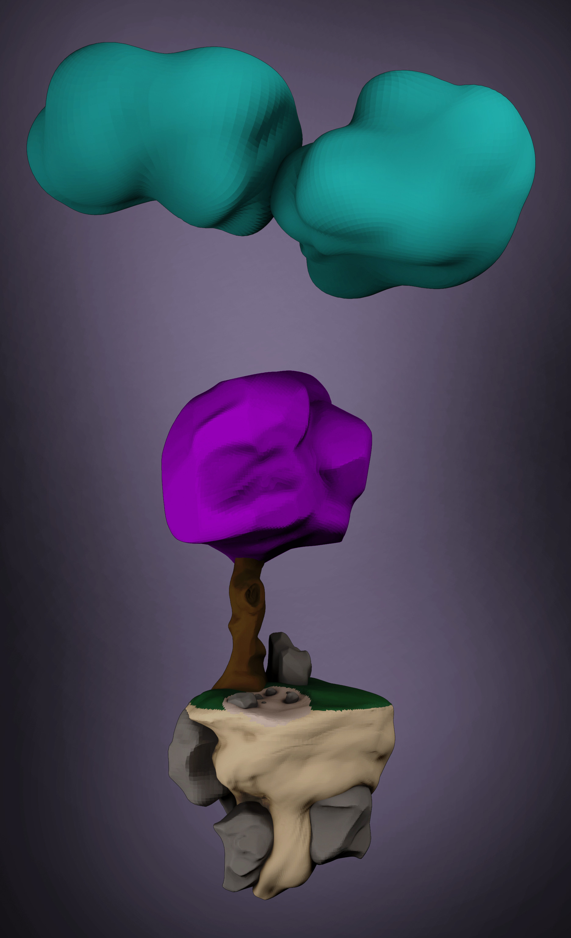 ArtStation - Cartoon Tree