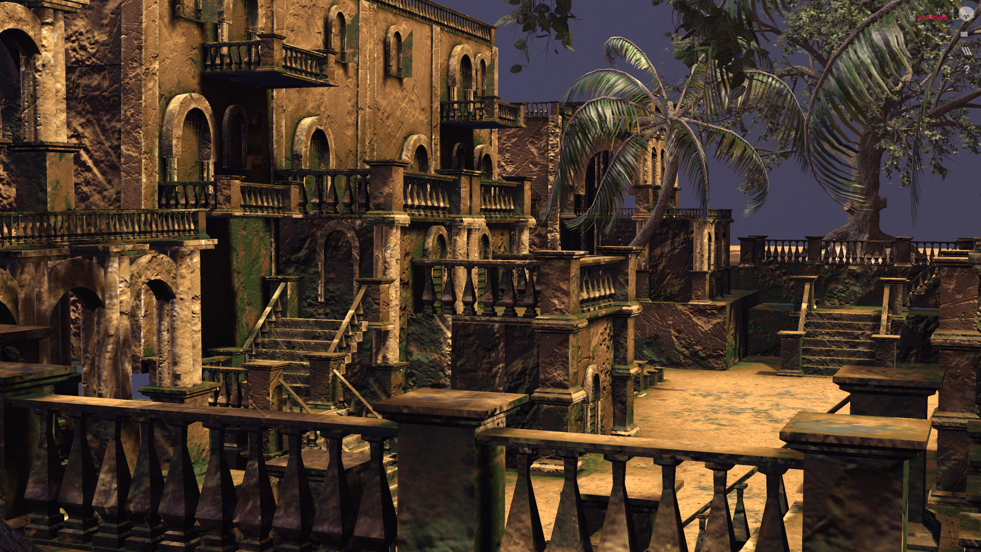 ArtStation - 3D LOW POLY FORT