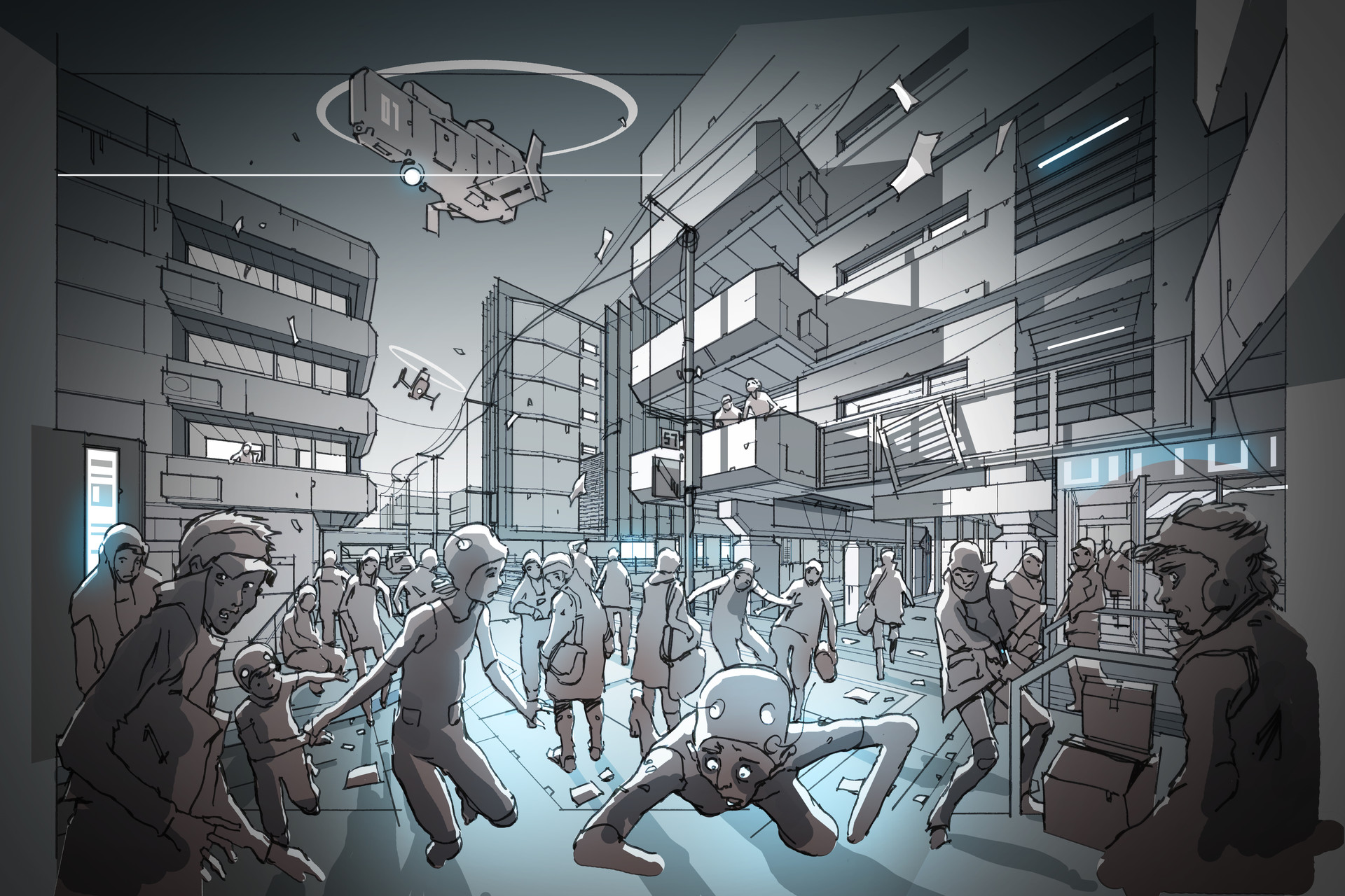 ArtStation - Beyond Human Challenge - Environment Design #1