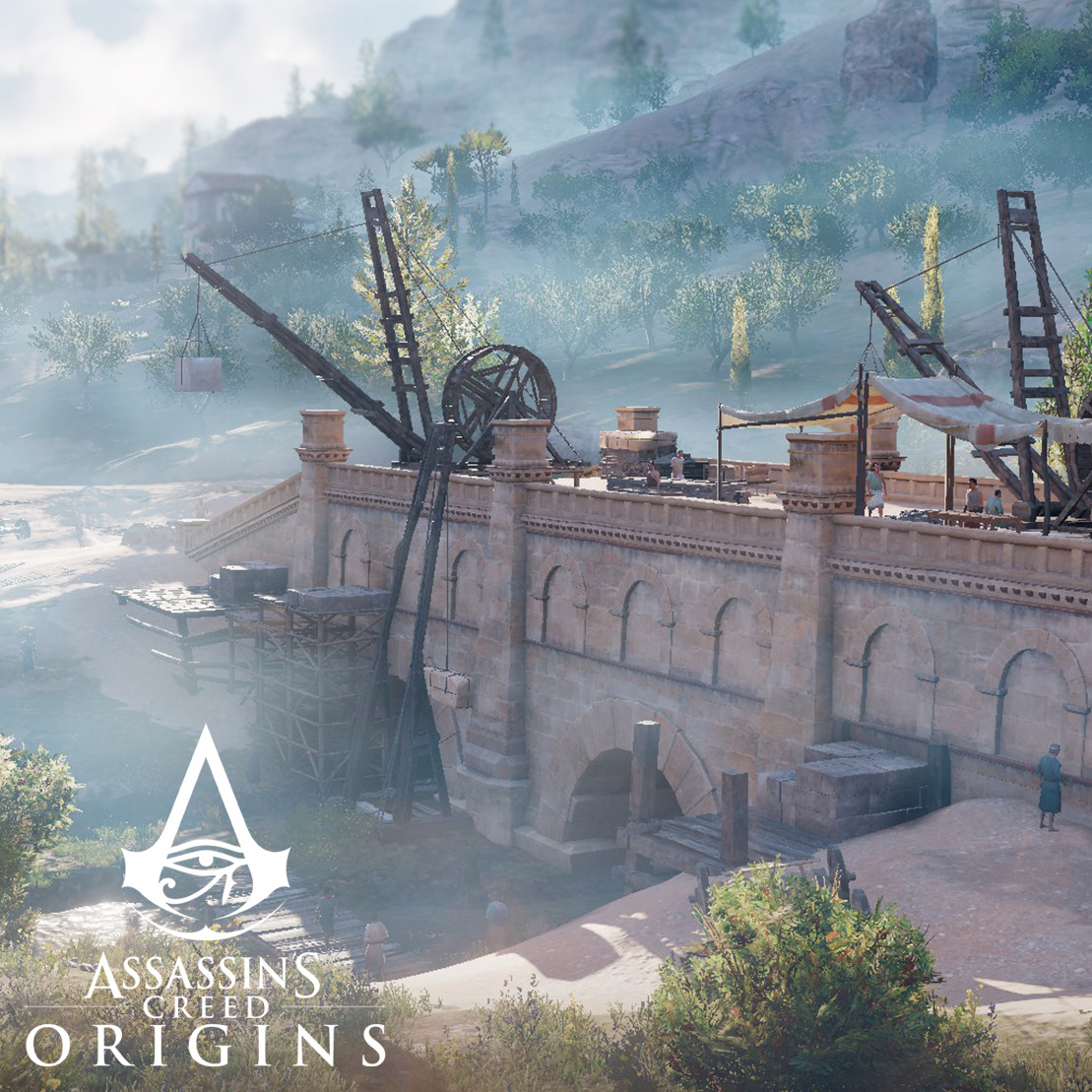 ArtStation - Assassin's Creed Origins/Kyrenaika/Bridge Under Construction