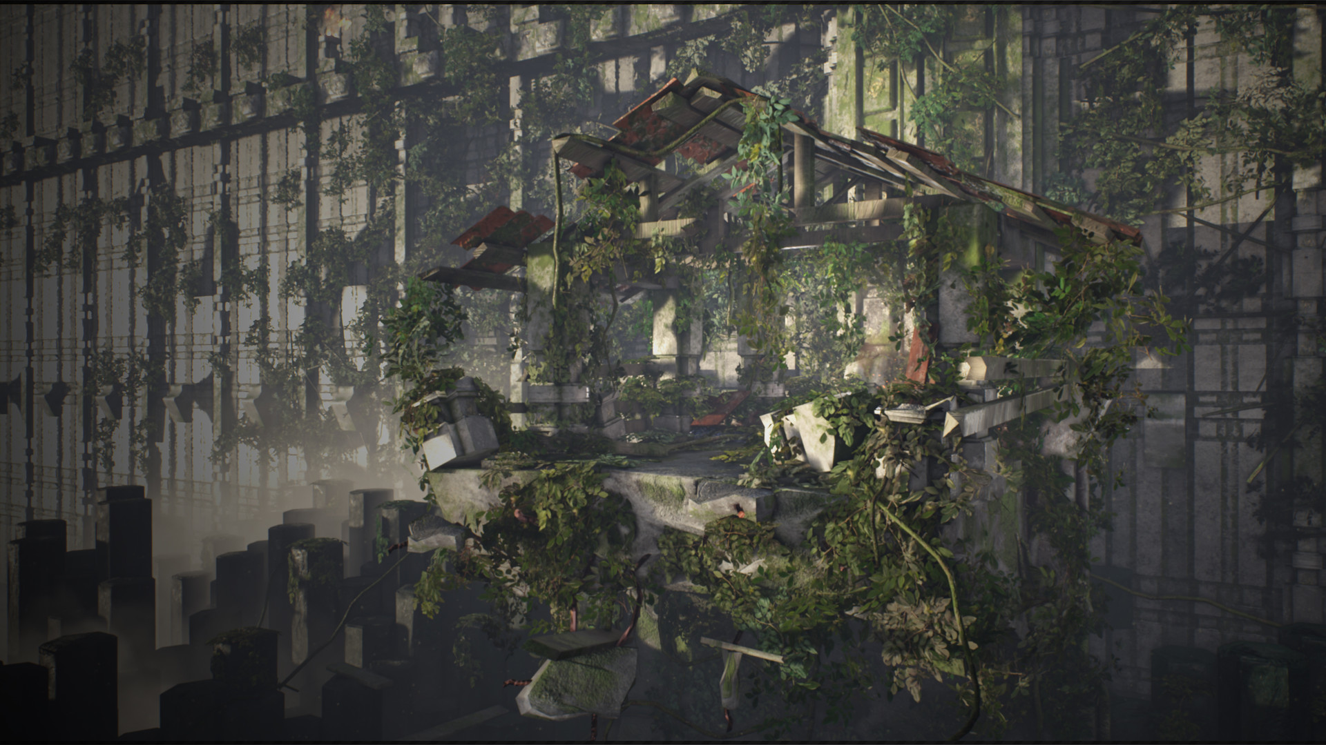 ArtStation - Overgrown Ruins