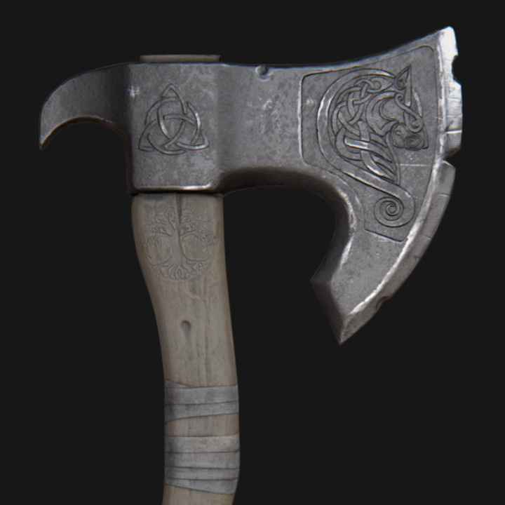 ArtStation - Celtic Axe
