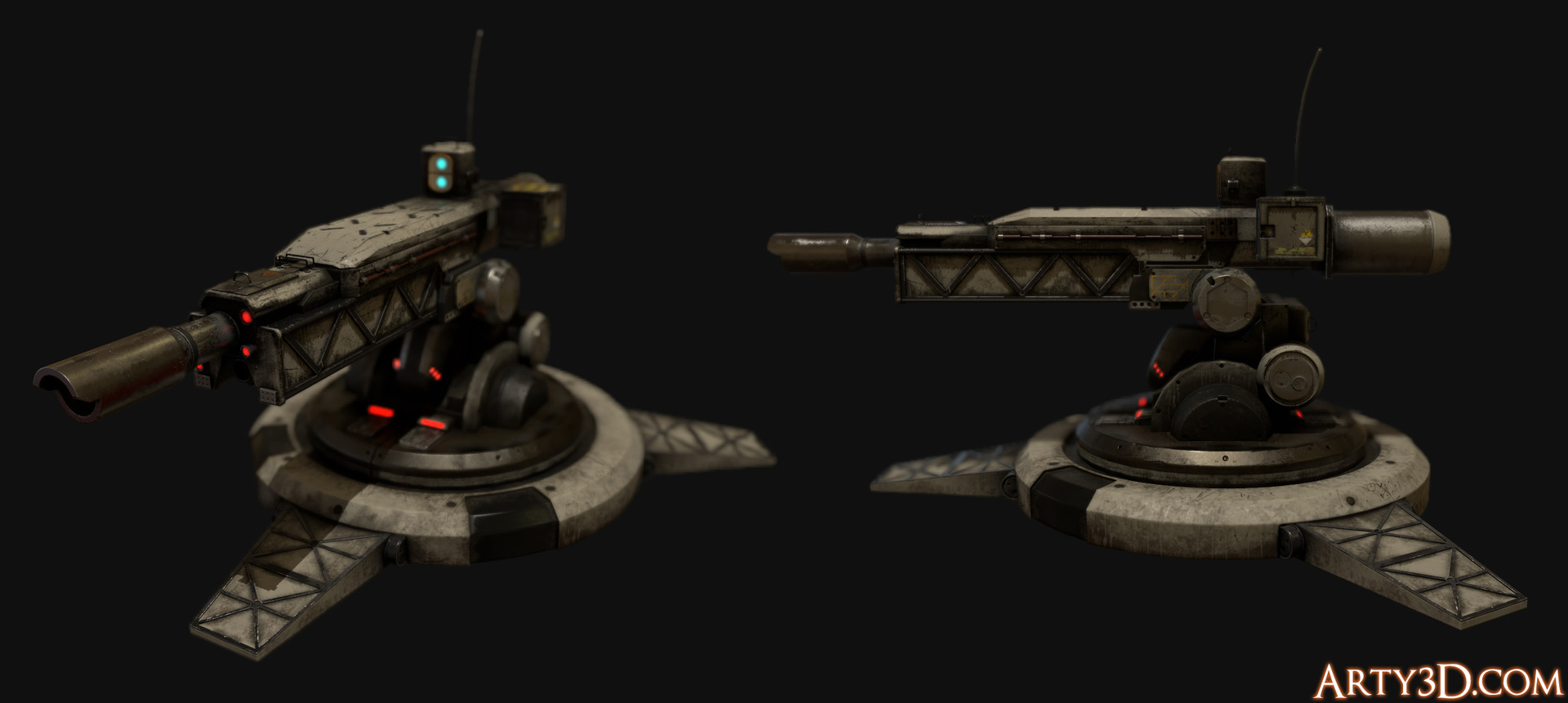 ArtStation - Laser Turret