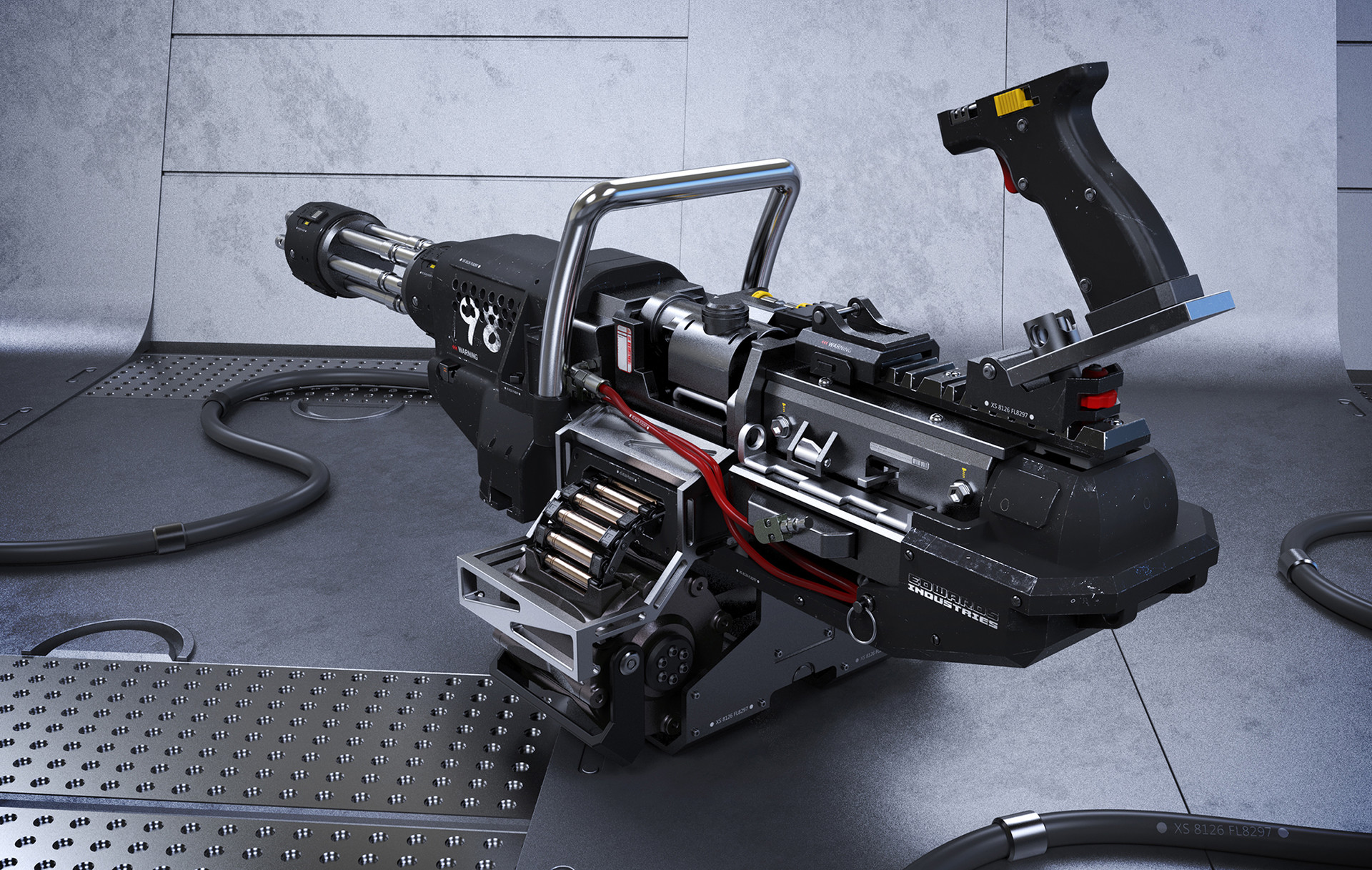 ArtStation - Hard Surface Modeling_ Gatling