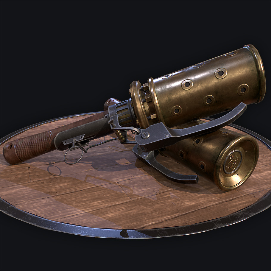 ArtStation - The Order Steampunk Grenade