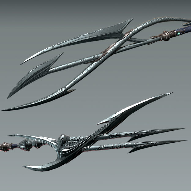 ArtStation - Warframe Tennogen - Phorcys Polearm